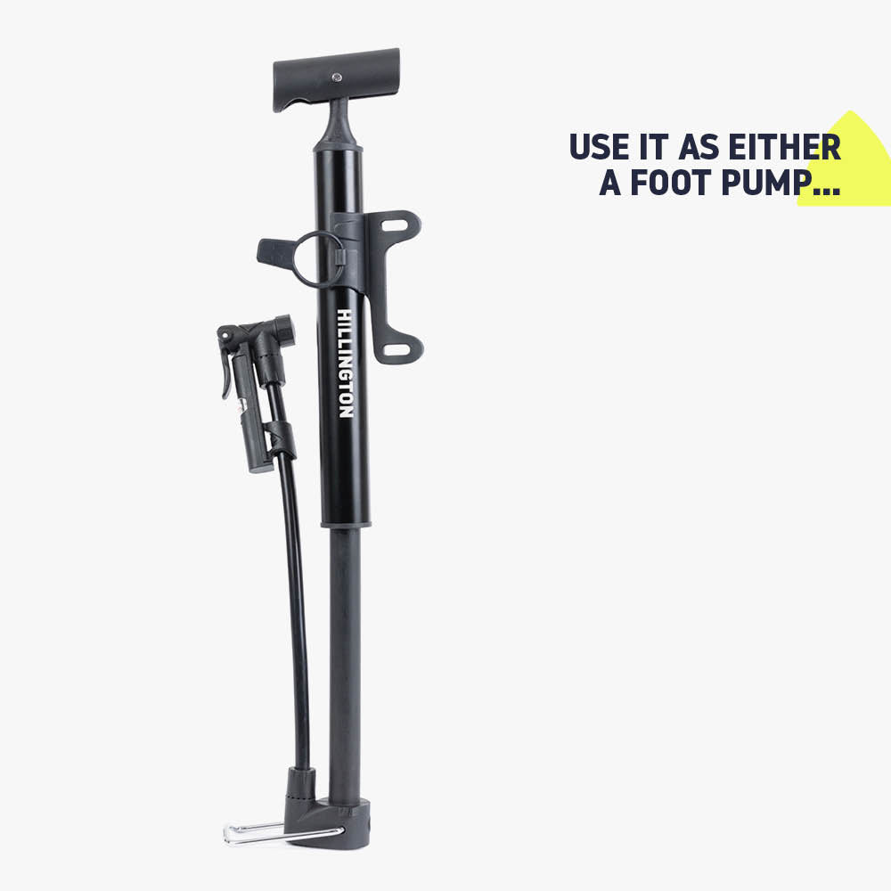 Hybrid Bike Hand and Foot Pump- Black | LIVIVO – Livivo