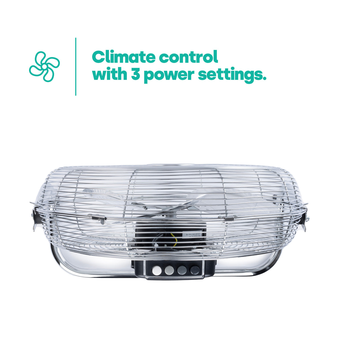 Livivo | Chrome Floor Fan - 14" | Free Delivery