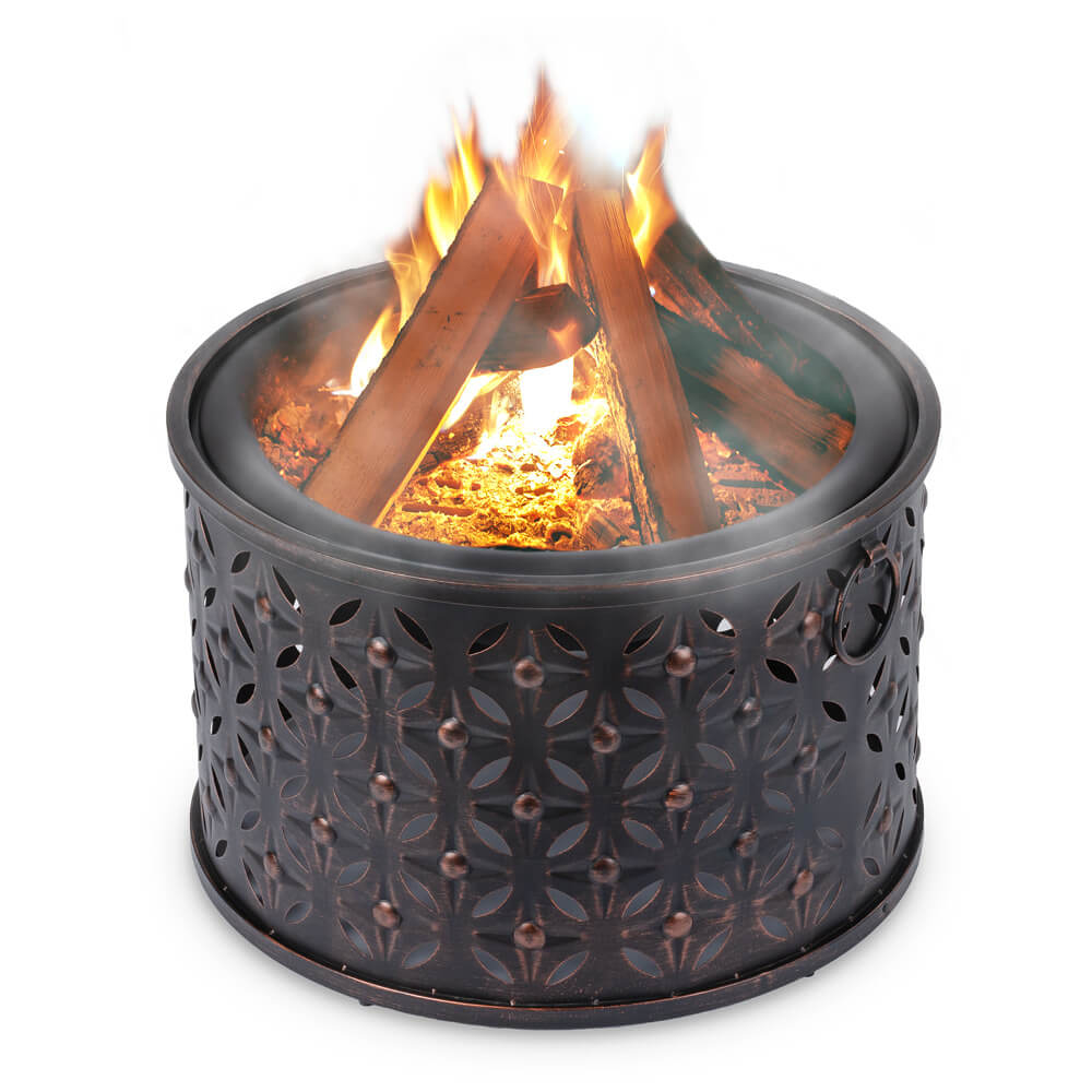 Livivo| Rombo Steel Fire Pit & Grill | Free Delivery