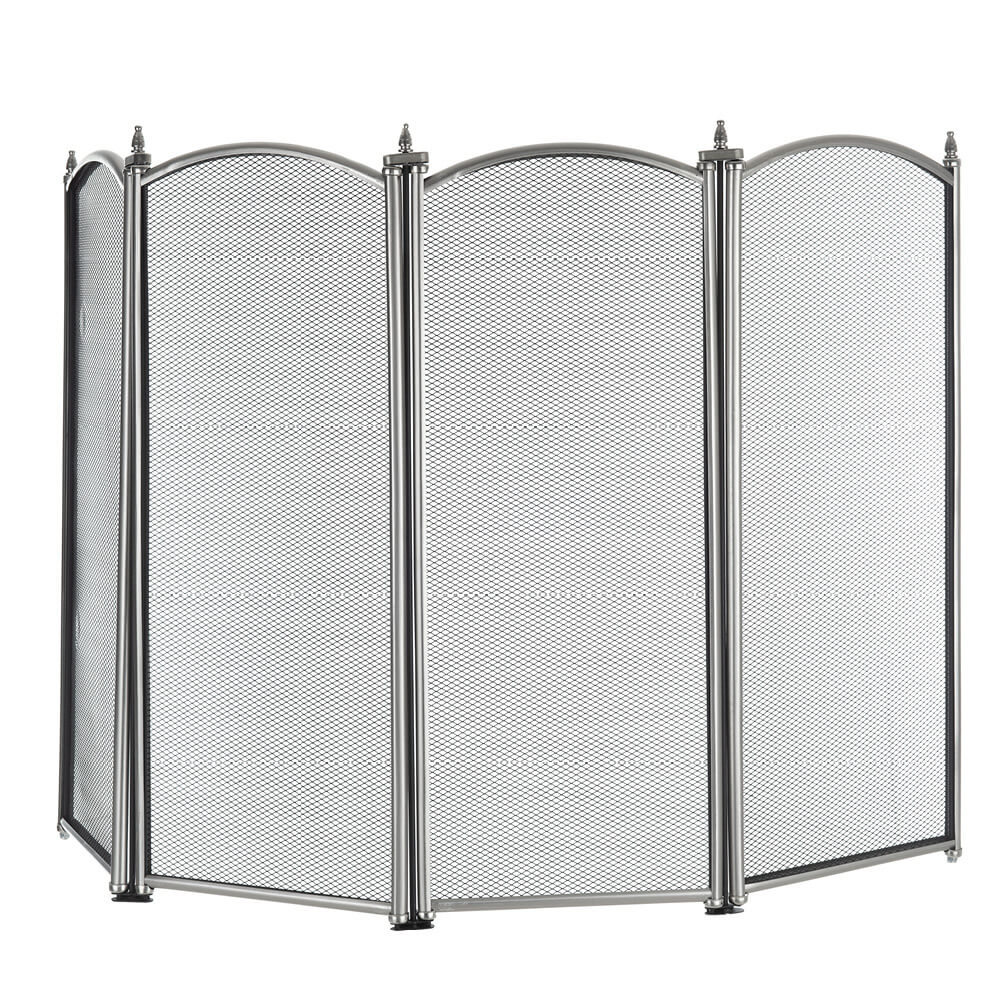 Livivo | 4-Panel Nickel Coated Fireguard | Free Delivery