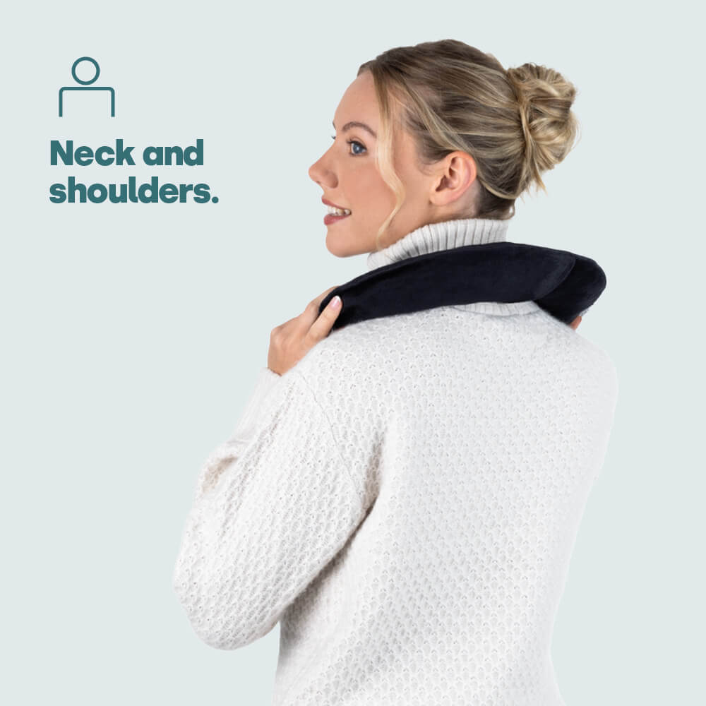 Livivo | Neck Hot Water Bottle - Black | Free Delivery