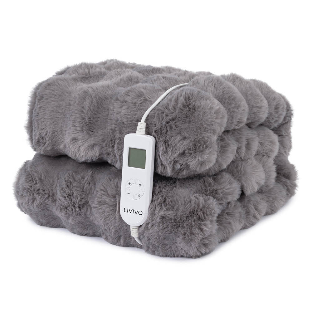 Luxury Electric Heated Throw - Grey | LIVIVO – Livivo
