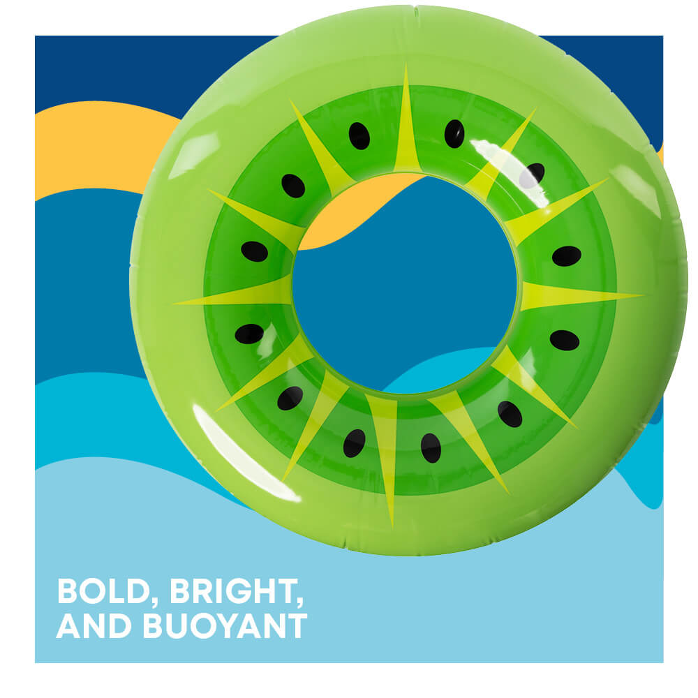 Inflatable Kiwi Swim Ring 90cm | Pool Floats | Livivo