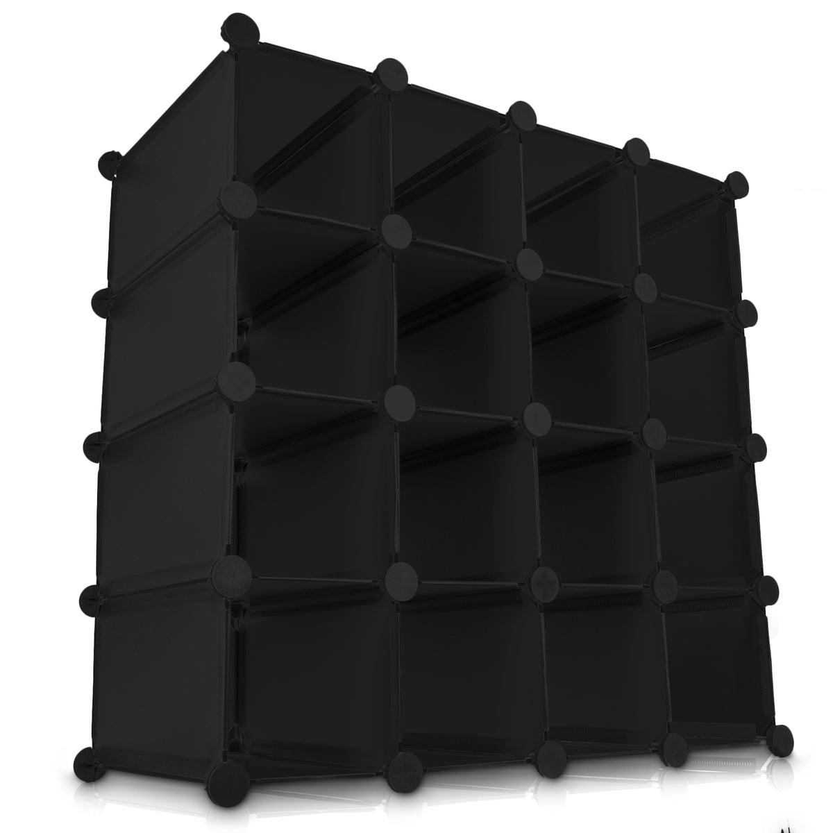Livivo | Interlocking Storage Cubes - Black | Free Delivery