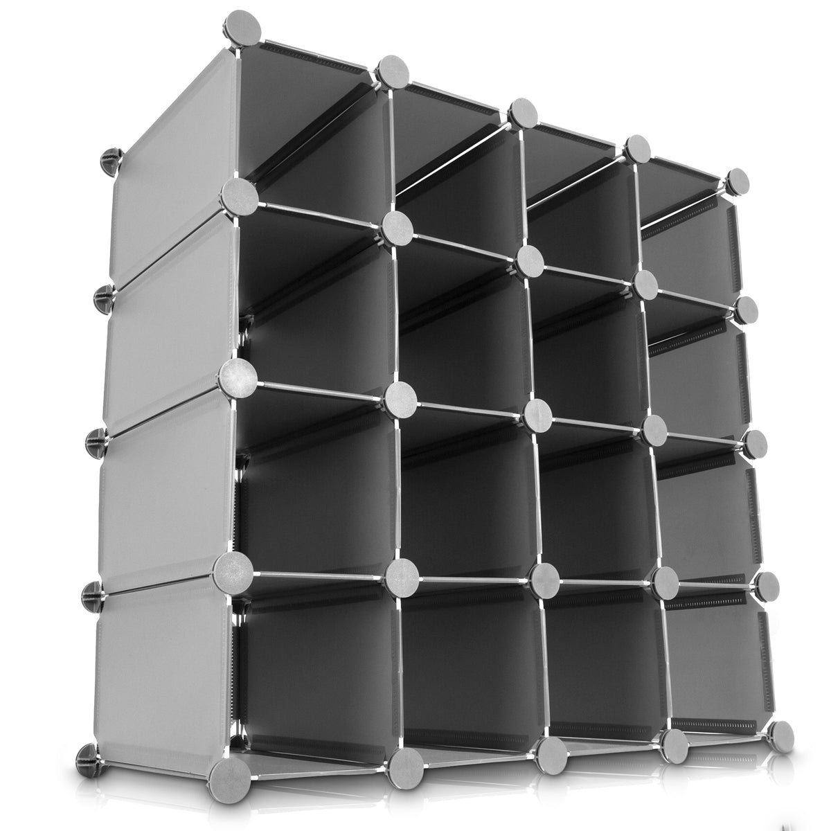 Livivo | Interlocking Storage Cubes - Grey | Free Delivery
