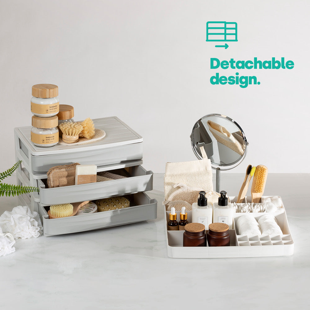 Large 3 Drawer Organiser & Storage Tray Set | LIVIVO Storage – Livivo